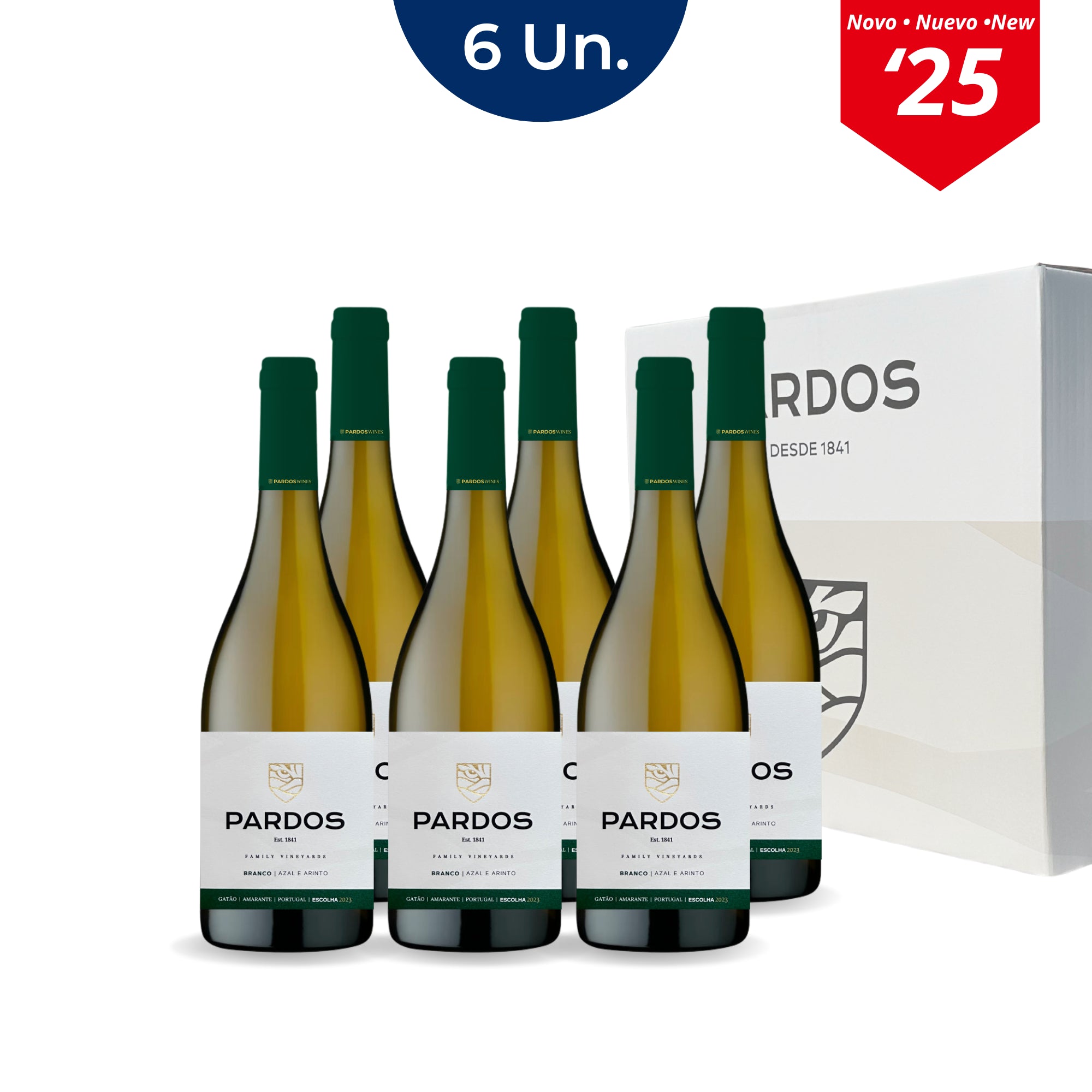 6 PARDOS Bottles - White Verde DOC – Pardos Wines